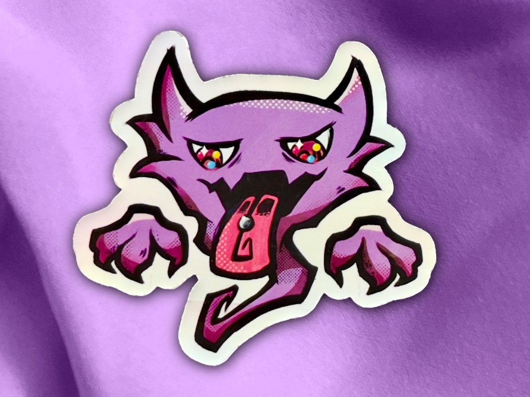 Haunter Inspired Vinyl Stickerweirdcore Pokemon Decalholographic Creepy ...