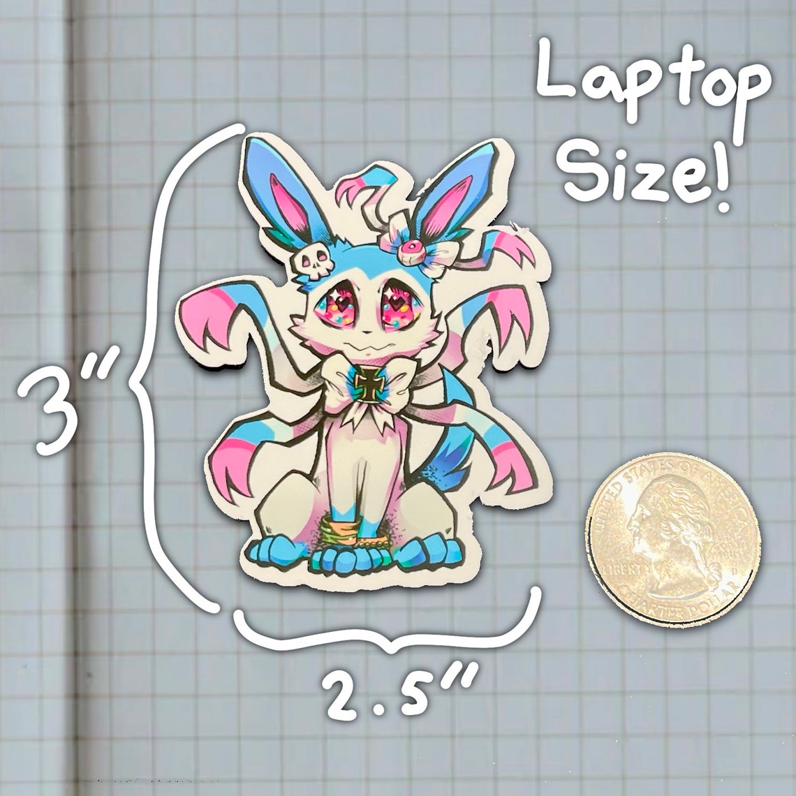 Fairy Type Shiny Sylveon Inspired Pastel Goth Trans Rights | Etsy