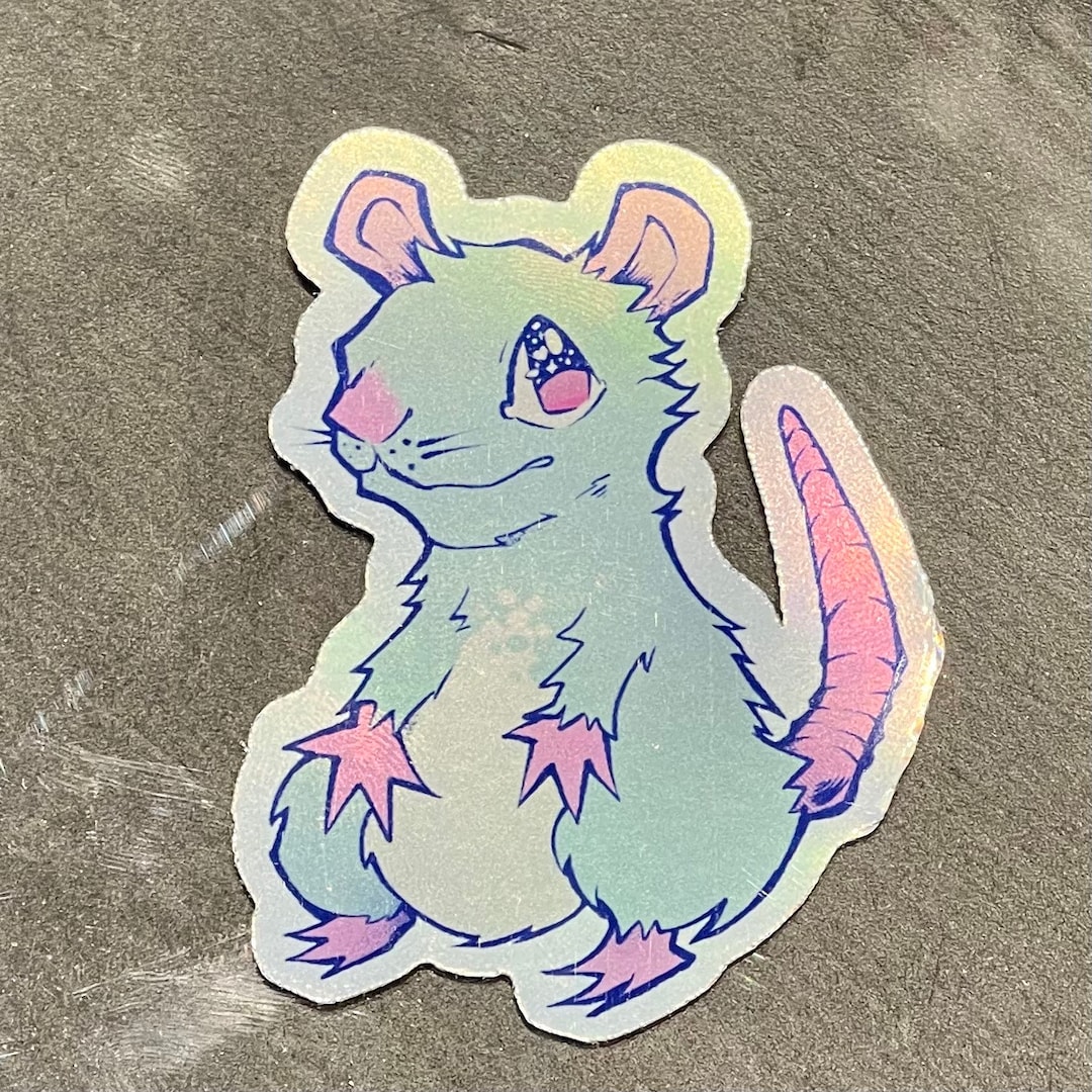 Cute Pet Rat Planner Sticker Gray Rat Sticker - Etsy