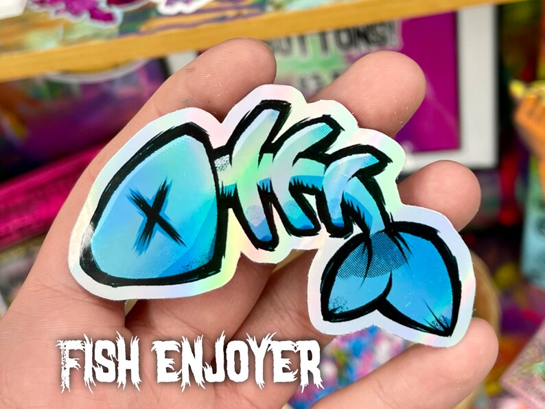 Weirdcore Stickerscreepy Cute Sticker Packfish Lover - Etsy