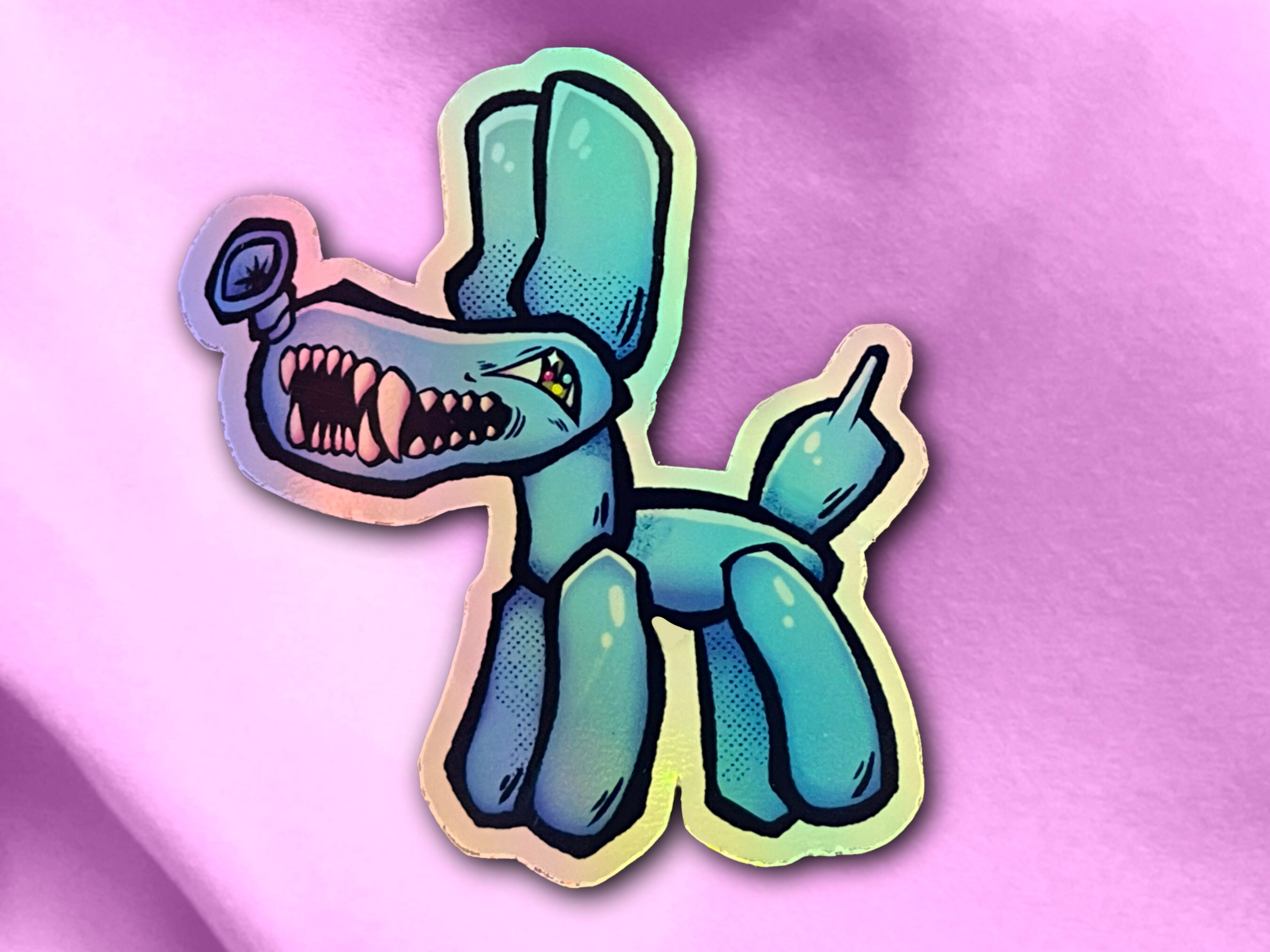 Weirdcore Balloon Dog Stickerclowncore Sticker Pack Clown - Etsy