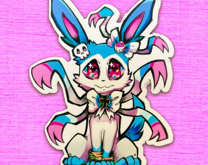 Fairy Type Shiny Sylveon Inspired Pastel Goth Trans Rights Vinyl ...