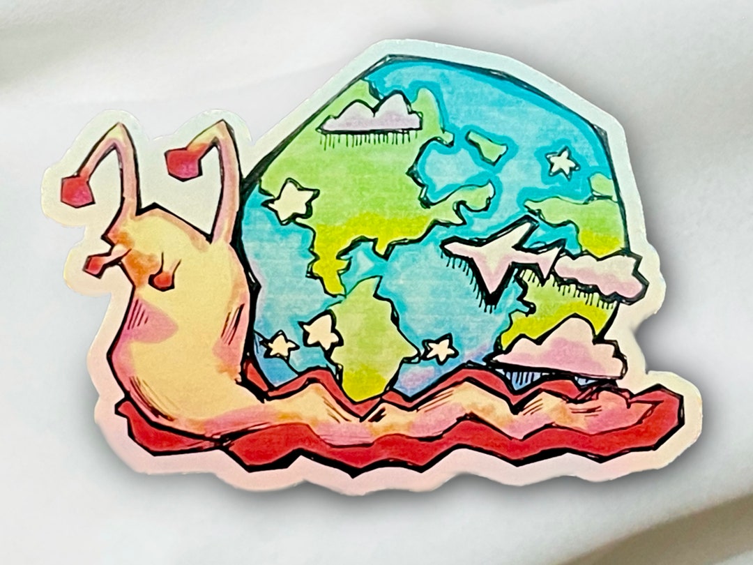 Weirdcore Snail Stickercute Cottagecore Decalskidcore Vinyl - Etsy