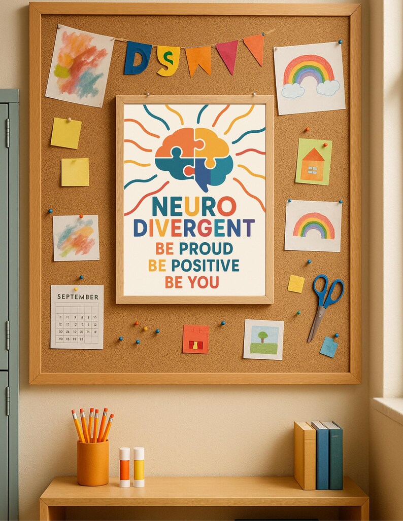 Neurodiversity Affirmation Print: Motivational Wall Art (instant ...