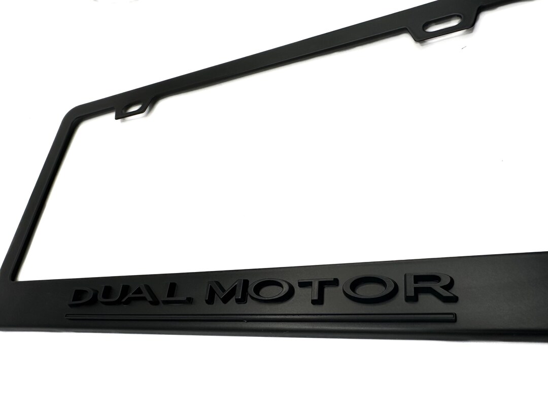OEM SPEC Dual Motor Black License Plate Frame 3/Y/S/X - Etsy