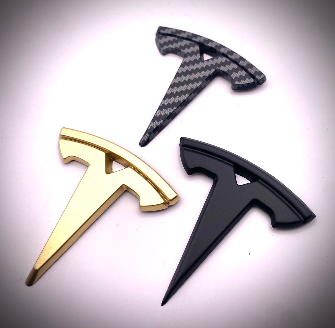 Model 3/Y FULL COVERAGE Overlay Steering Wheel Emblem (various Colors ...