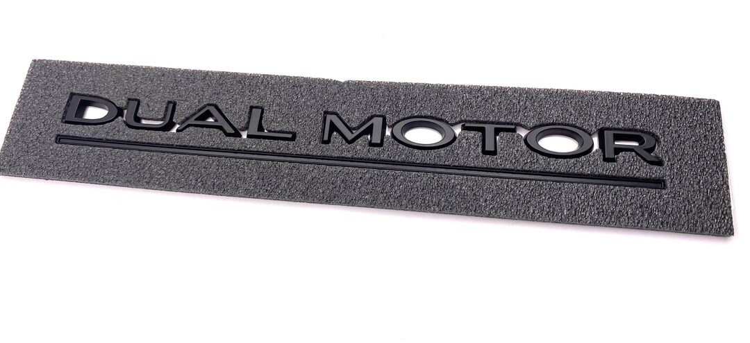 BLACK OEM SPEC Dual Motor Emblem Model 3 Y S X Foam Template - Etsy
