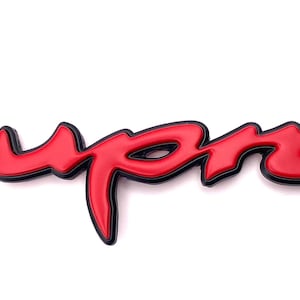 SATIN MATTE RED + Black Supra Rear Letter Badge Emblem Replacement ...