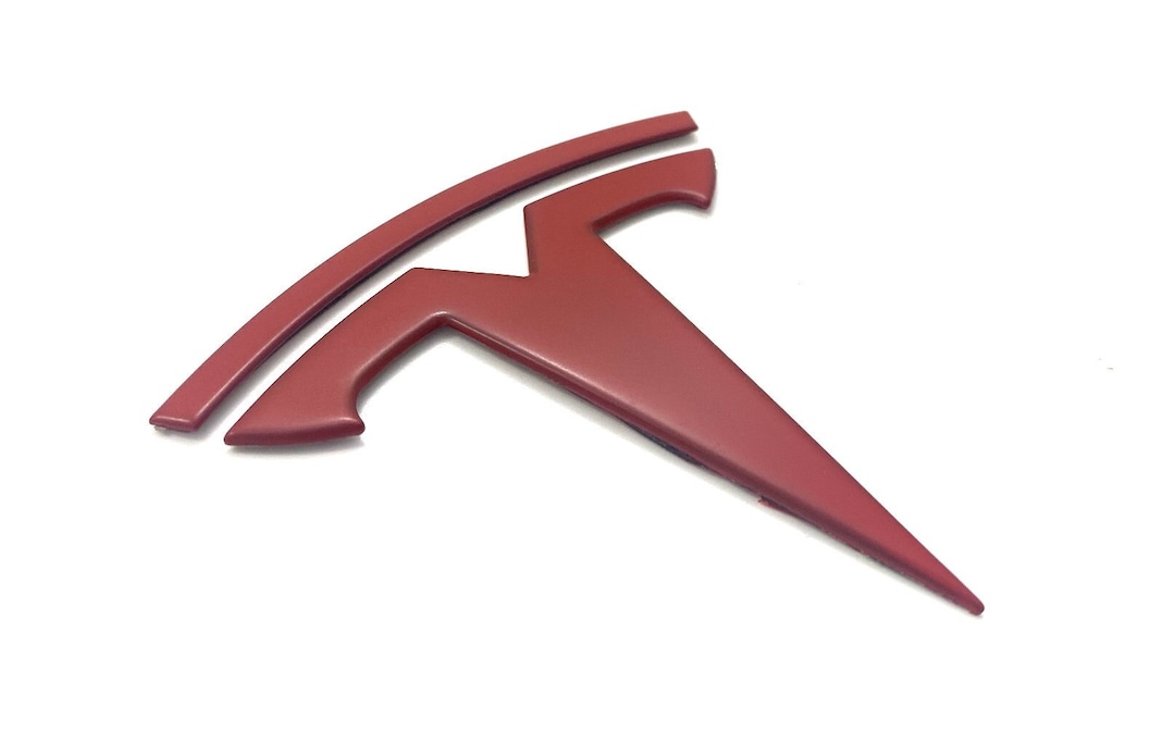 MATTE RED OEM Spec Model 3 Front "t" Badge Emblem Replacement Metal - Etsy
