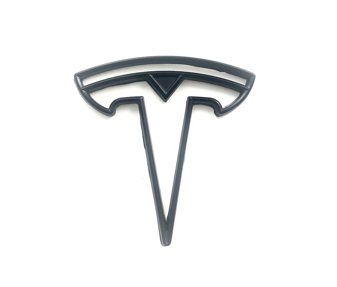 2012-2020 MODEL S REAR "halo-t" Badge Replacement Metal (matte Black ...
