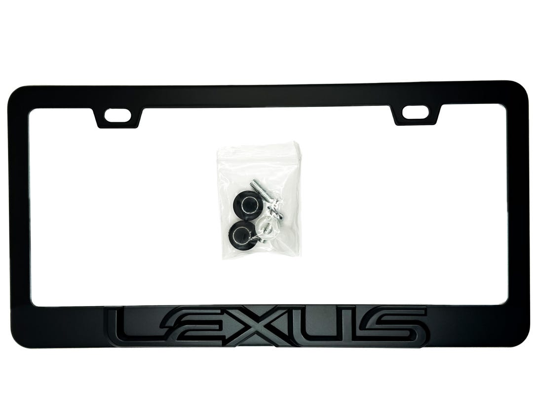 Satin Black LEXUS License Plate Frame Stainless Steel - Etsy
