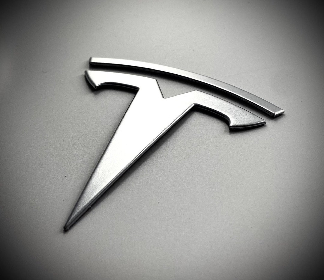 SATIN SILVER OEM Spec Model Y Front "t" Badge Replacement Metal ...