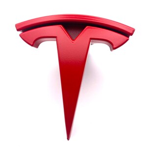 MODEL S FRONT t Badge Full Replacement Assembly OEM Genuine Product ...