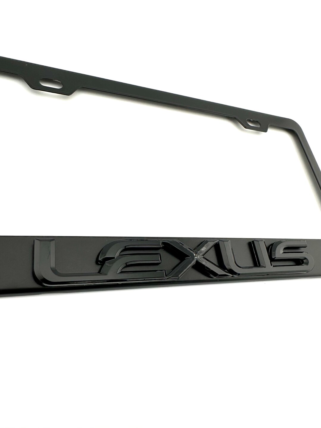 Gloss Black LEXUS Letter Emblem Satin Matte License Plate Frame ...