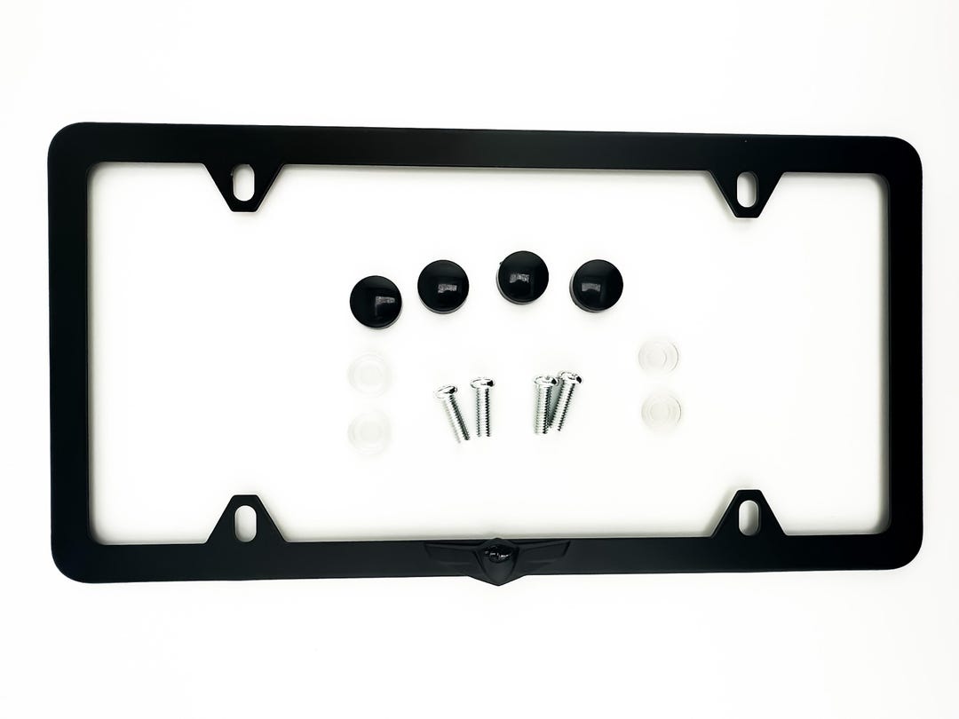 Slimline Premium Genesis License Plate Frame Stainless Steel Satin ...