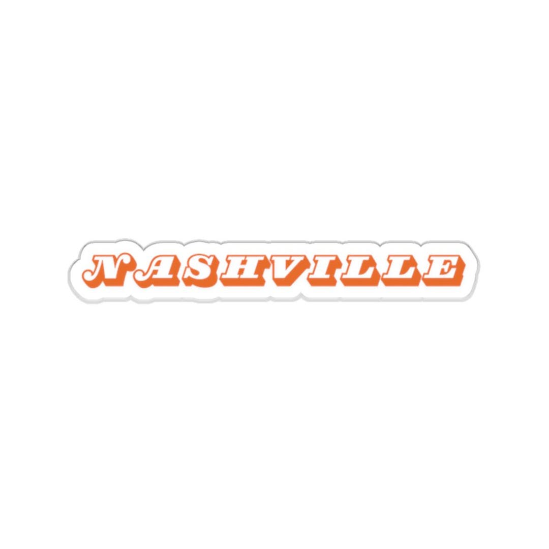 Nashville, TN Retro Text Vinyl Sticker, Nashville Decal, USA State ...