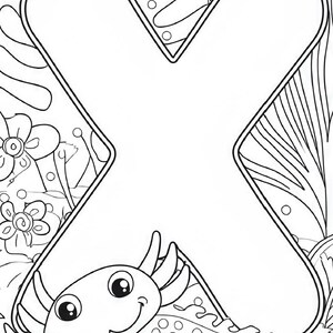 Kindergarten Alphabet Coloring Practice - Etsy