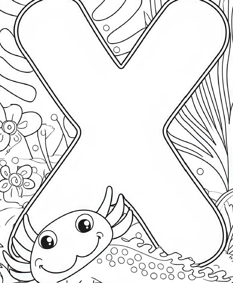 Kindergarten Alphabet Coloring Practice - Etsy