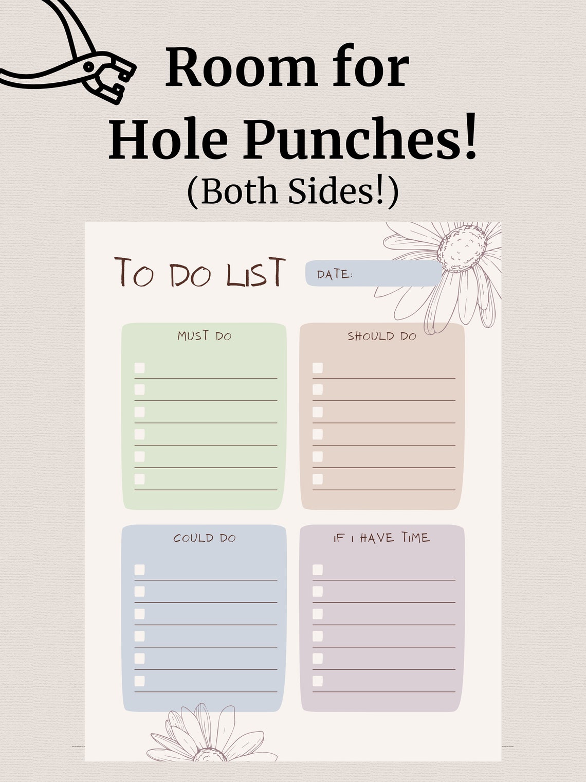 Minimal To-do List Printable, Simple Task Planner (PDF) - Etsy