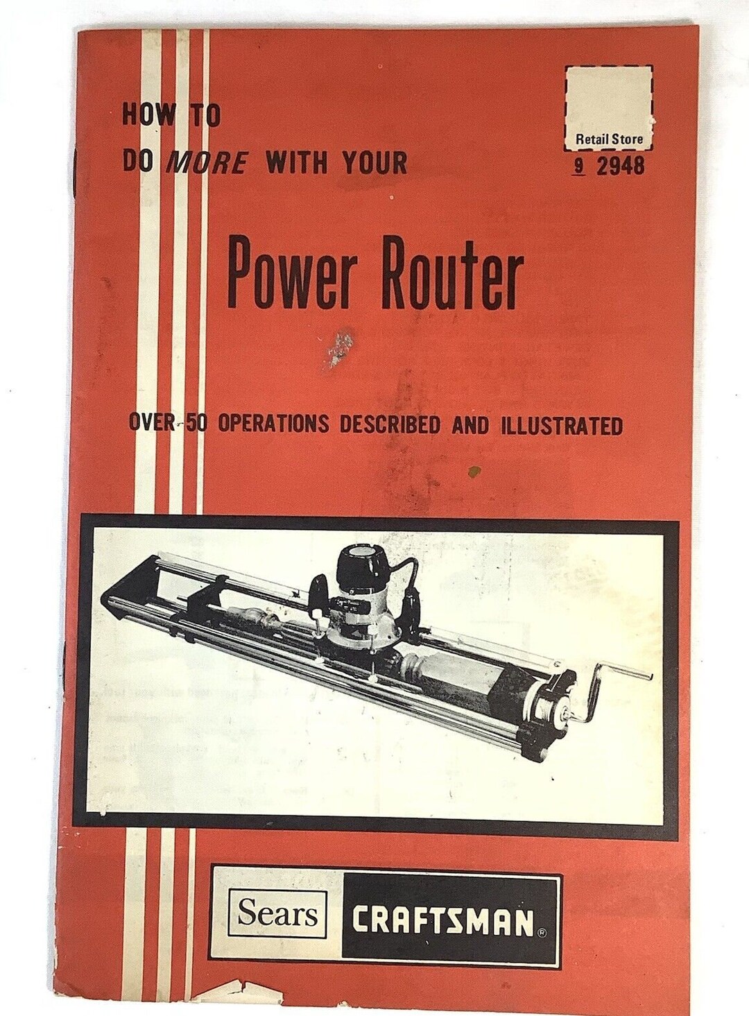 Craftsman Handbook How to Do More With Your Power Router 1975 Booklet ...