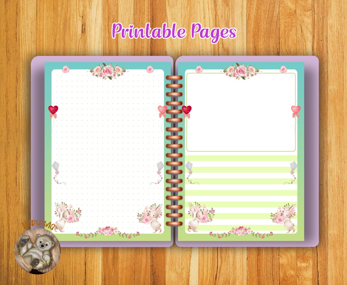 Printable Note Sheets Printable Stationery Cute Memo Set | Etsy