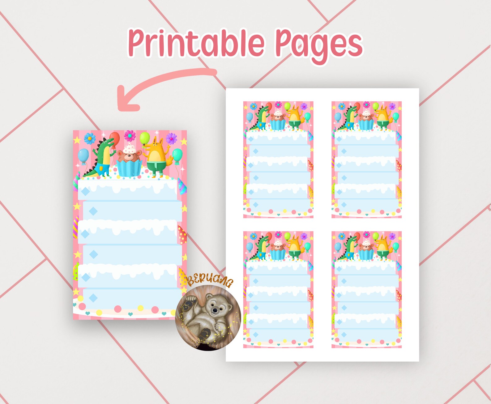Printable Memo Sheets Printable Stationery Reminder Notes - Etsy