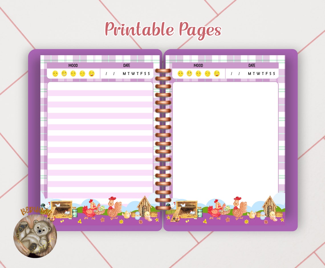 Printable Note Sheets Printable Stationery Cute Memo Set | Etsy