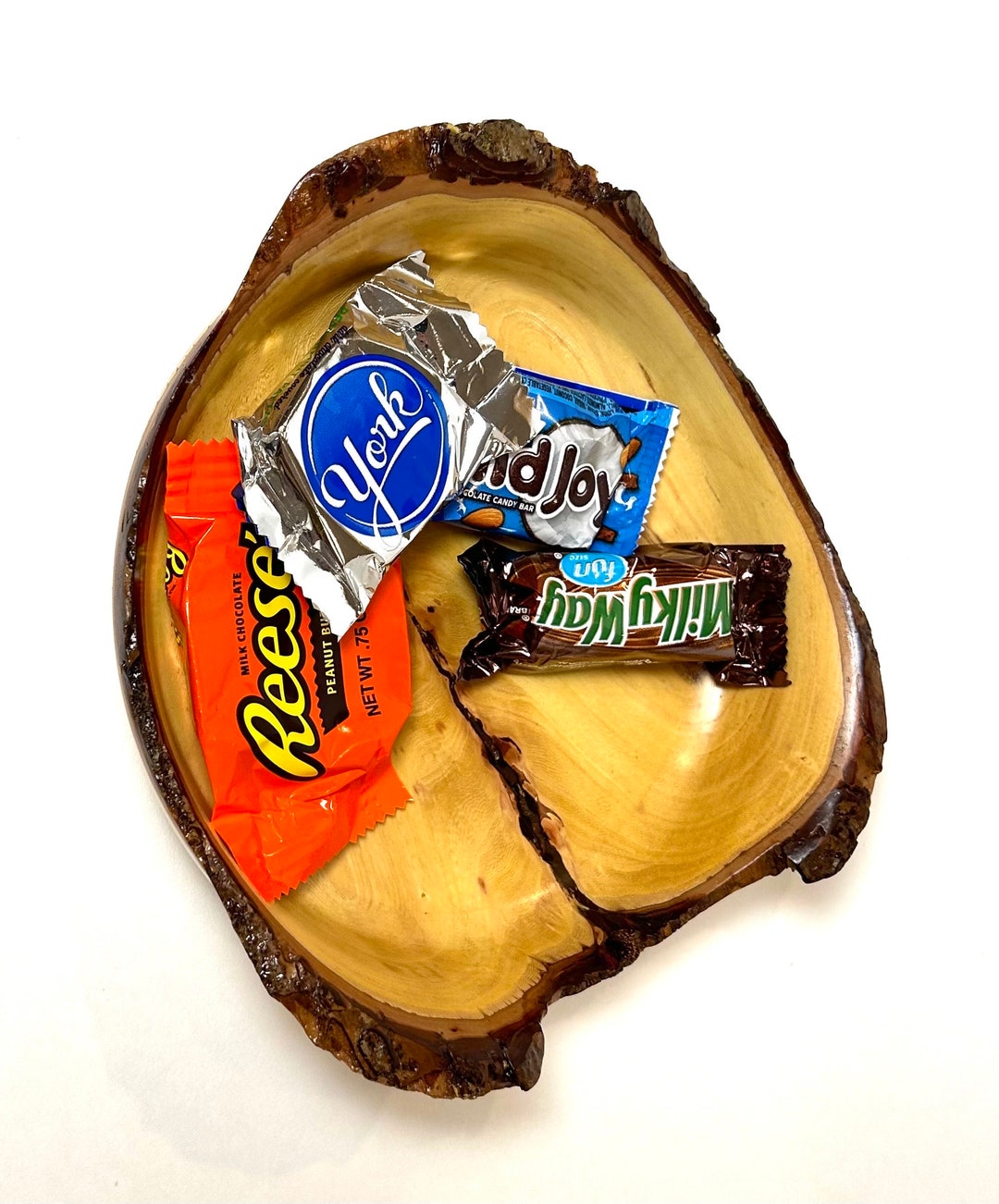 Live Edge Shallow Candy Dish. Hand-turned From a Fork of a Texas Cedar ...