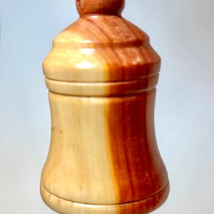 Bell Christmas Tree Ornament. Hand-turned From Upcycled Texas Wood ...