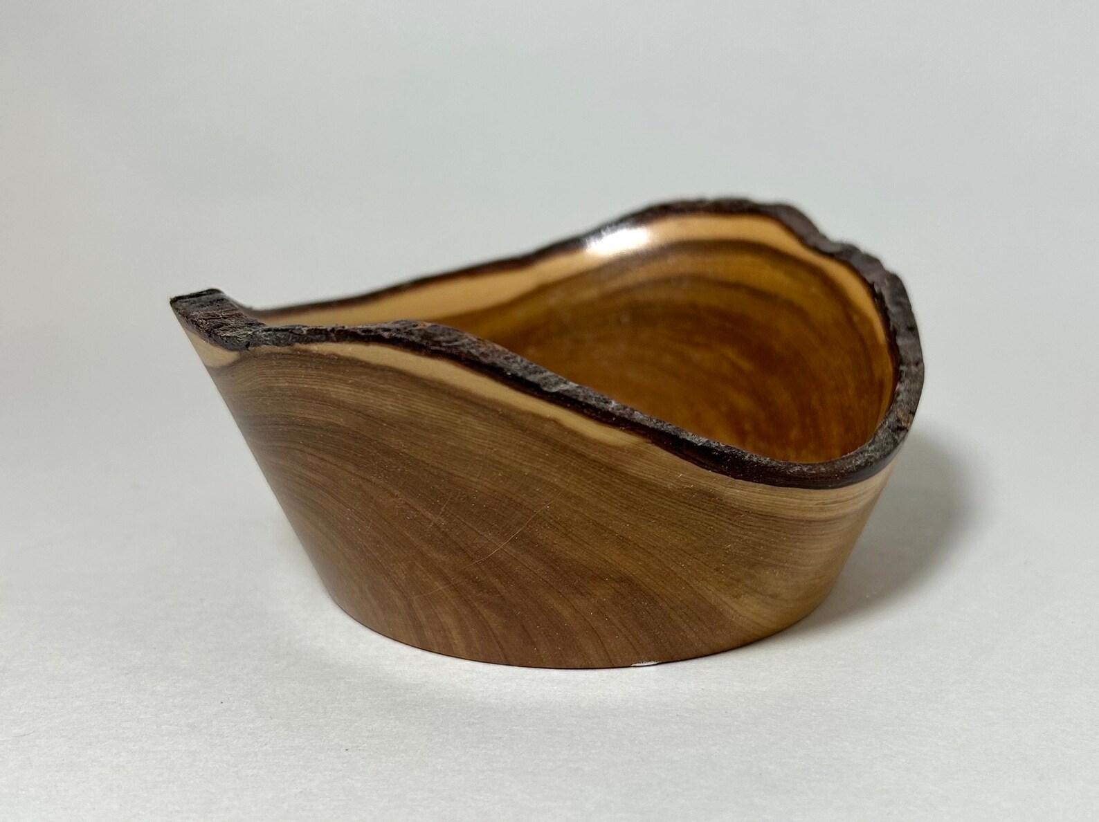 Rustic Live Edge Bowl Turned From Upcycled Texas Reclaimed Wood. 4 ...