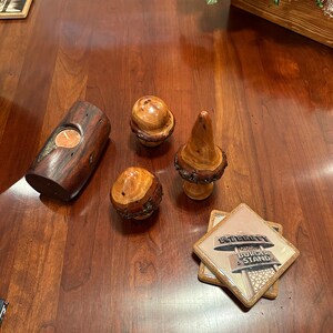 Trio of Whimsical Wooden Mushrooms. Perfect for Adding Fun to Home or ...