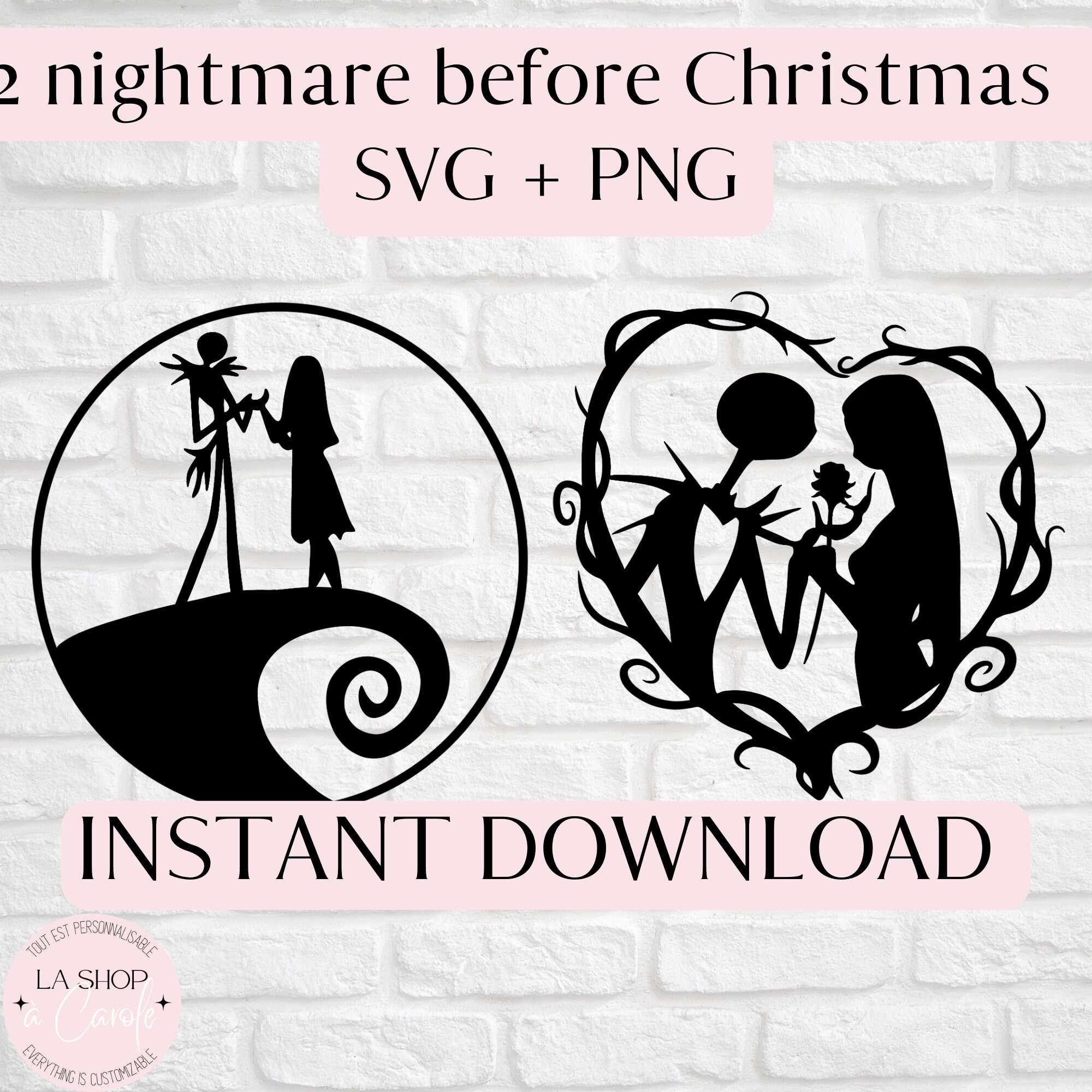 Nightmare Before Christmas SVG PNG - Etsy