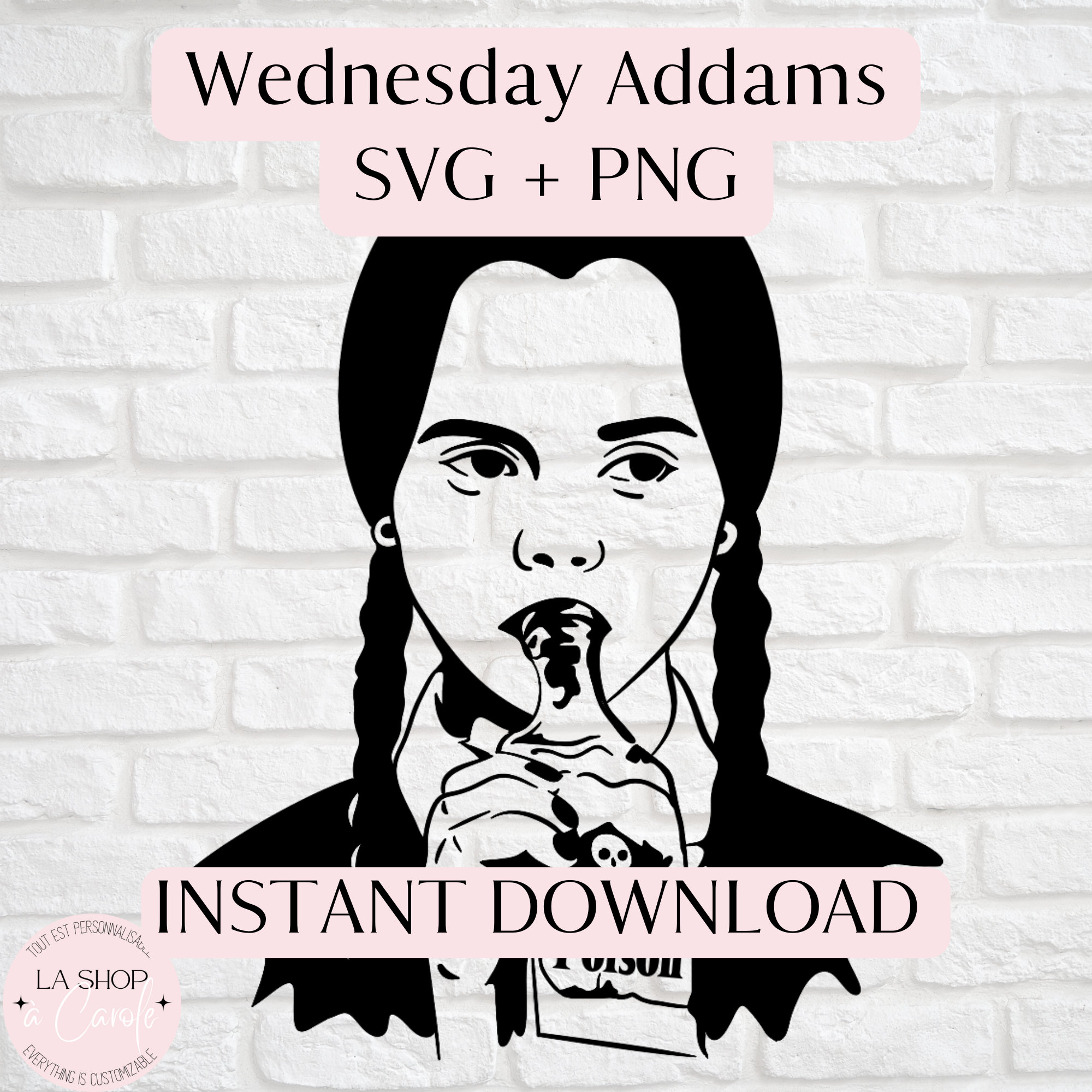 90s Wednesday Addams CLIPART SVG PNG - Etsy