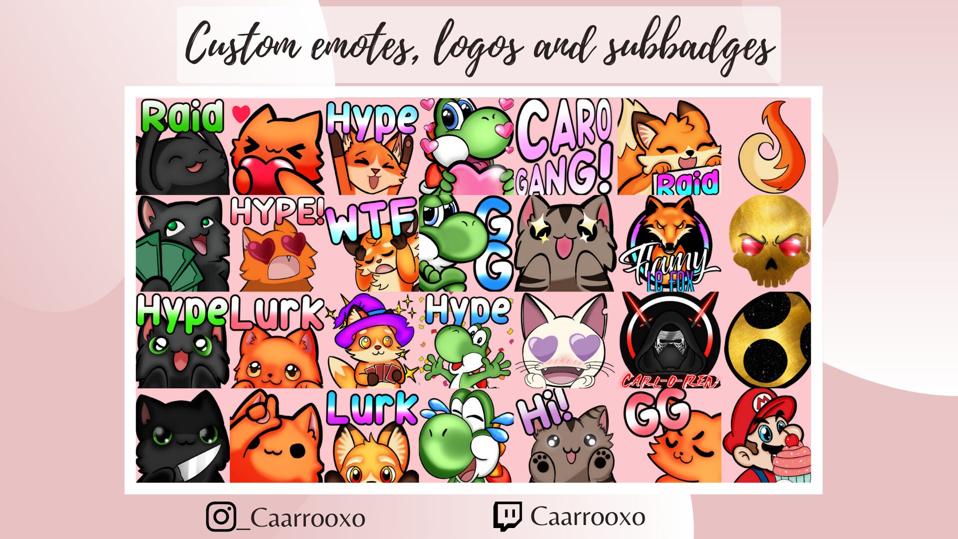 Custom Emotes, Logos and Sub Badges for Twitch and Discord - Etsy