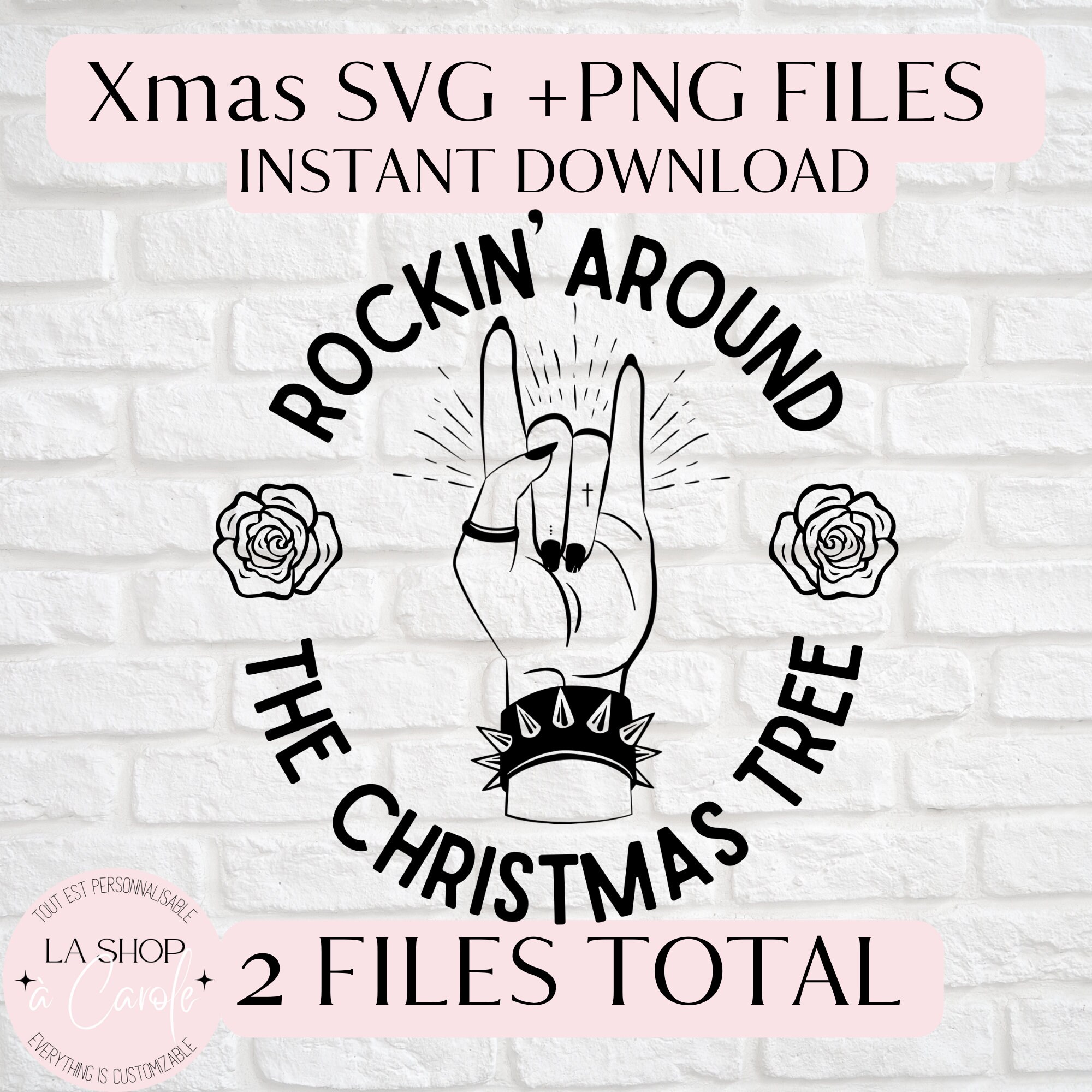 Rockin Around CLIPART SVG PNG - Etsy