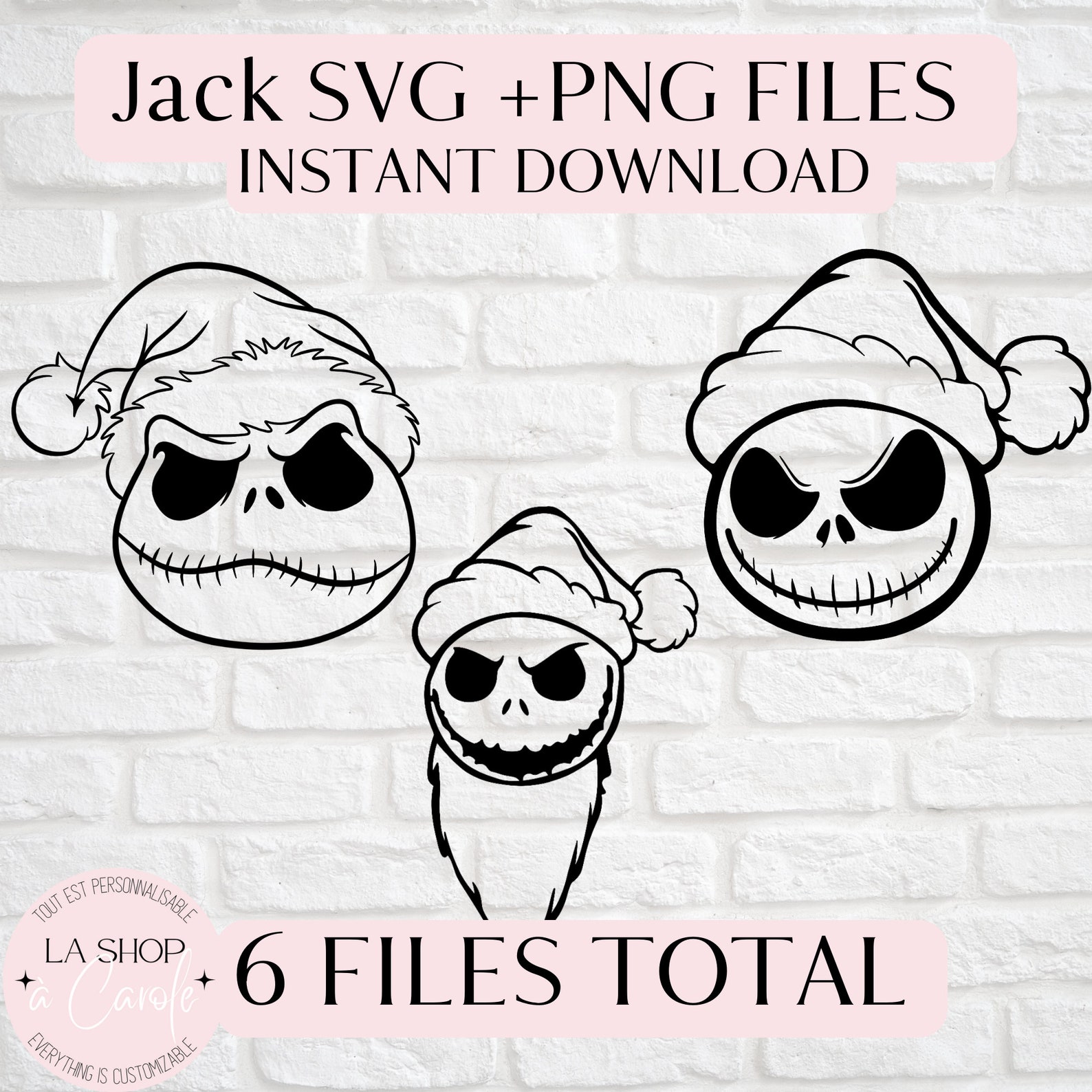 Jack Christmas SVG and PNG - Etsy