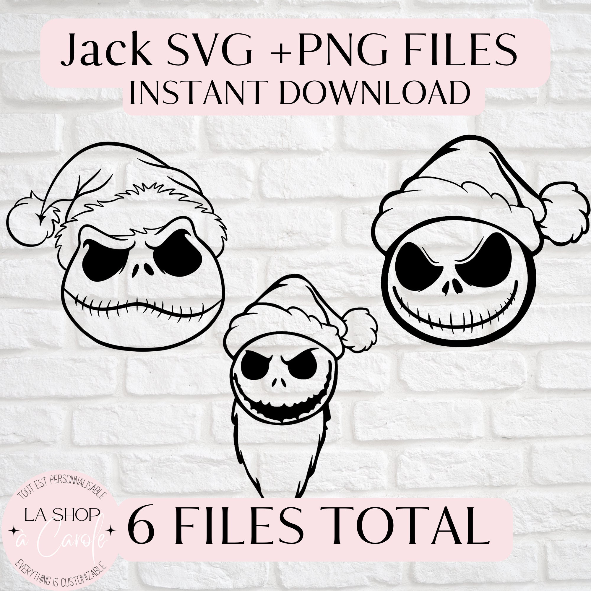 Jack Christmas SVG and PNG - Etsy