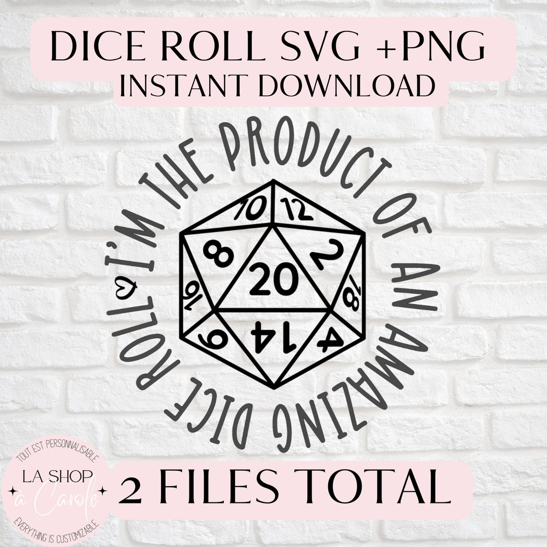 Dice Roll | CLIPART | SVG | PNG - Etsy