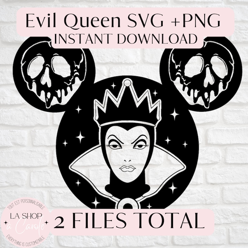Evil Queen CLIPART SVG PNG - Etsy