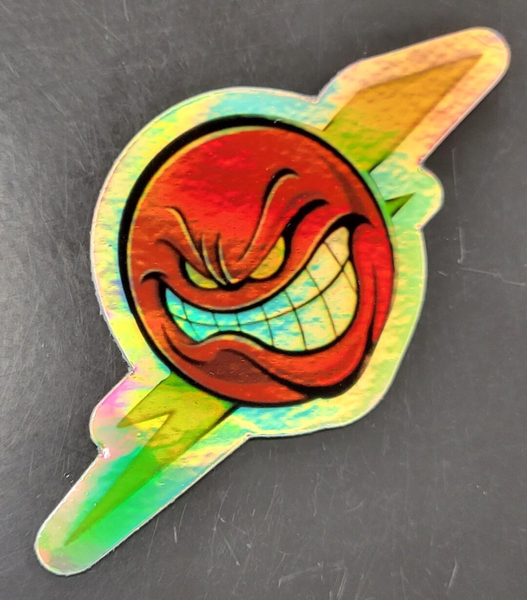 3 Holographic Angry Sparky Logo Sticker - Etsy