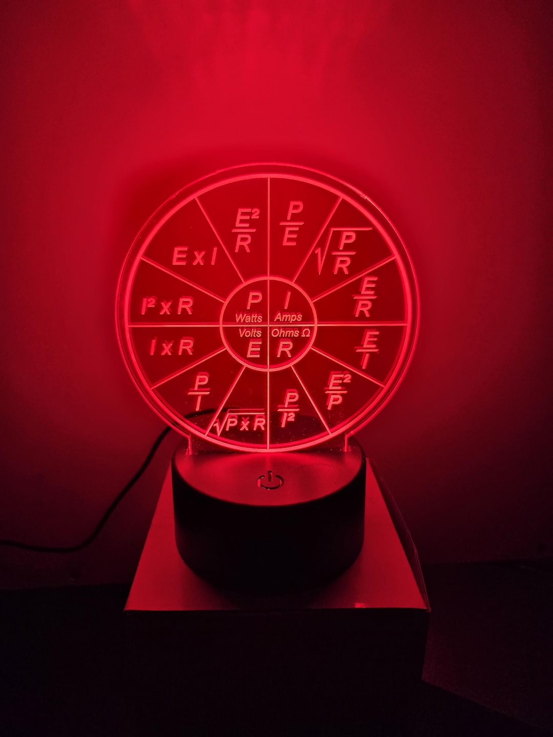 Laser Engraved Ohms Law Desk Lamp - Etsy