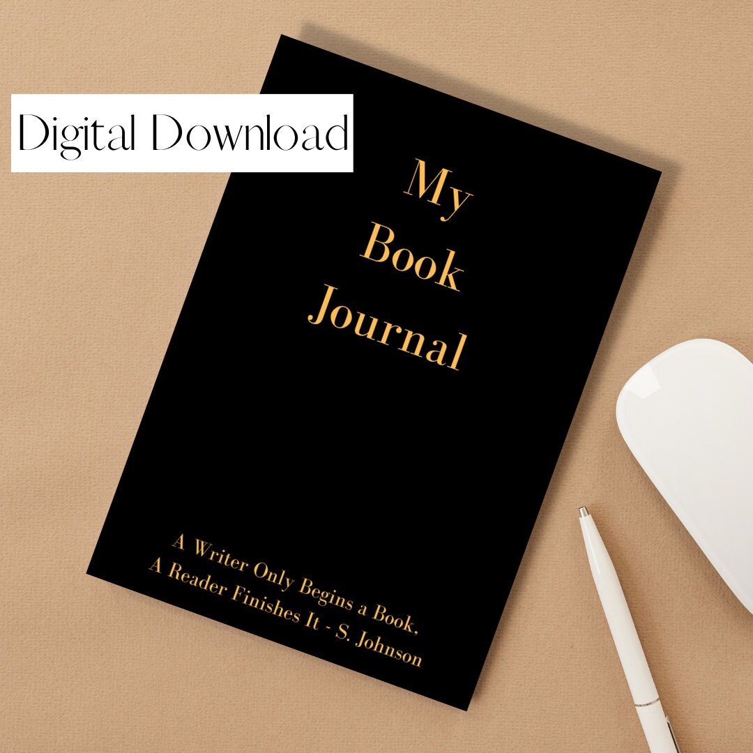 My Book Journal Printable Instant Download // Reading Review ...