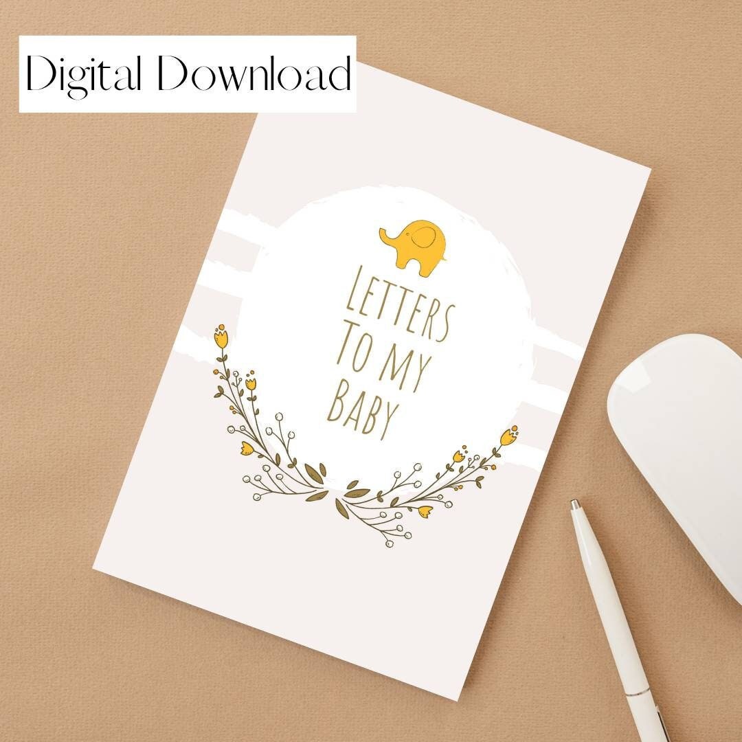 Letters to My Baby Printable Instant Download // Daughter, Son, Gift ...