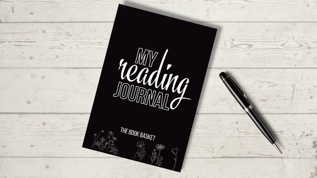 My Reading Journal Black Digital Download Gift for Book Lovers, Reading ...