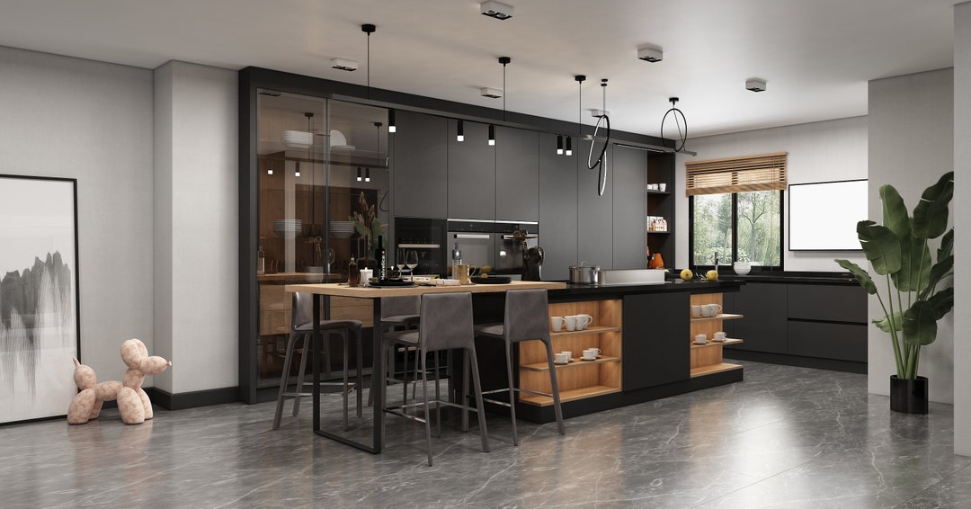 Kitchen Design Customize Interior Design Architectural - Etsy