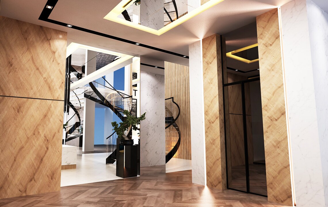 Office Design 3D Work House Design Customize Interior - Etsy