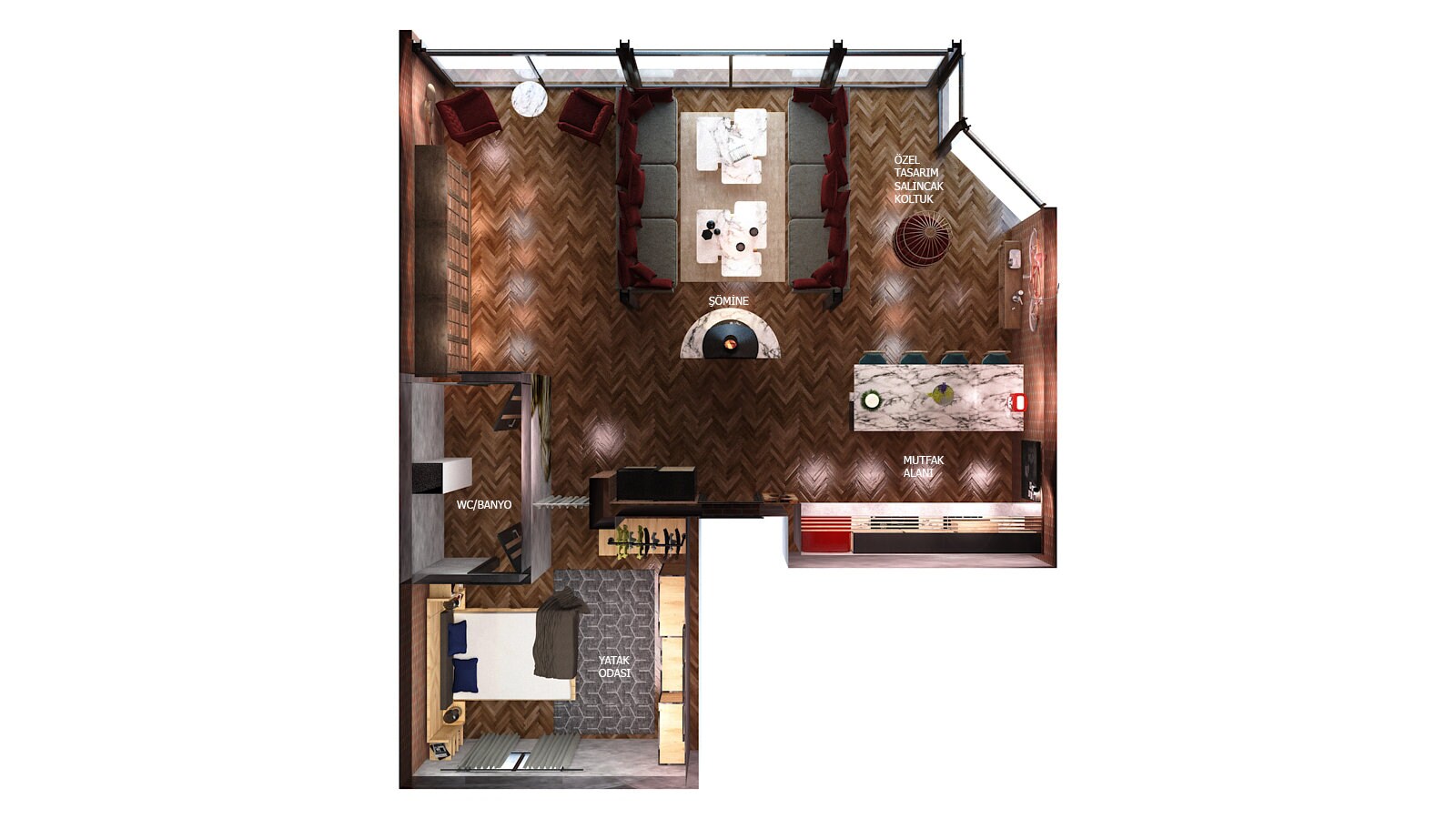 Loft Style House Design Customize Interior Design 3D - Etsy