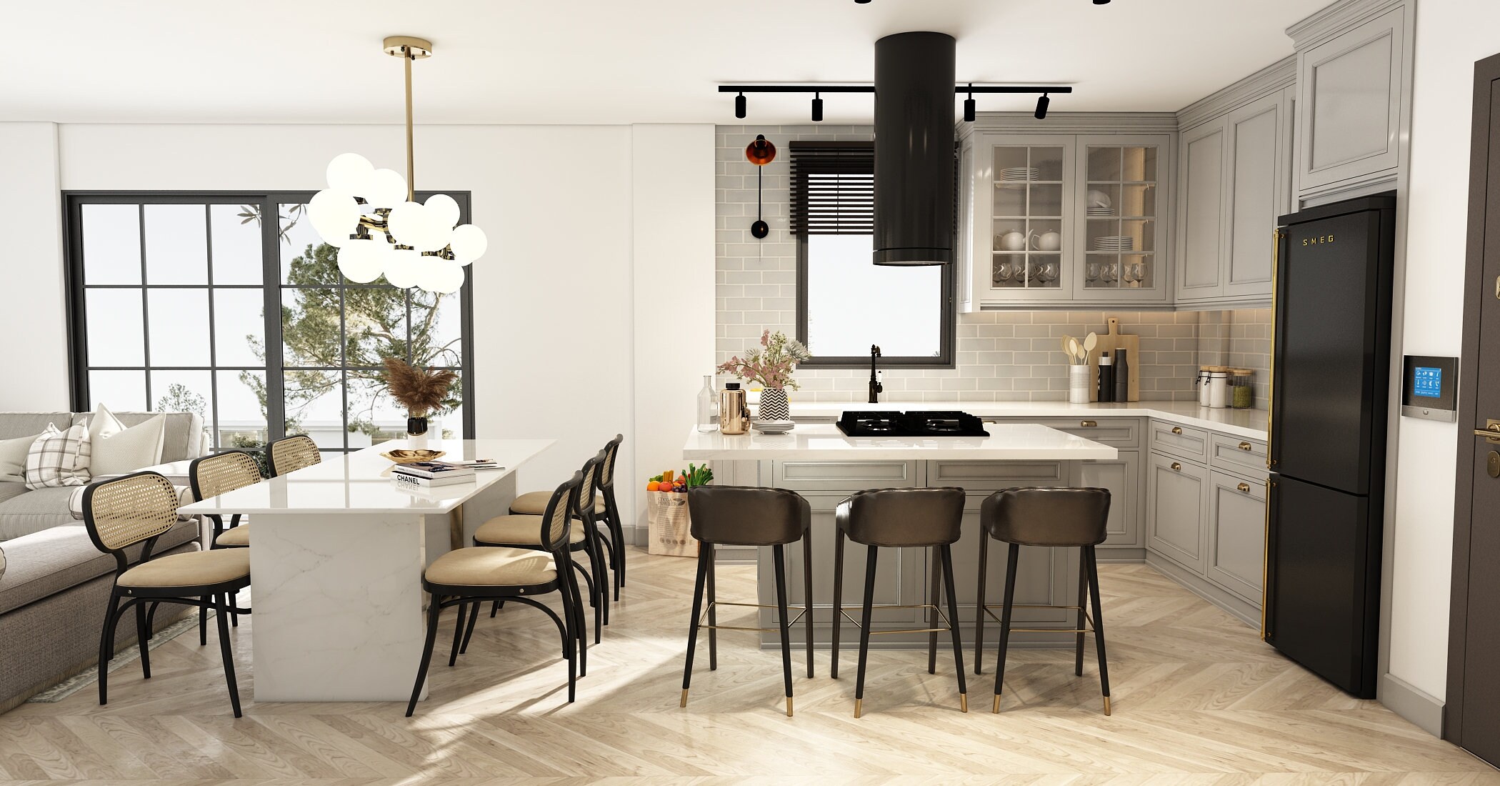 Dining Room With Kitchen Designs High Definition Pics