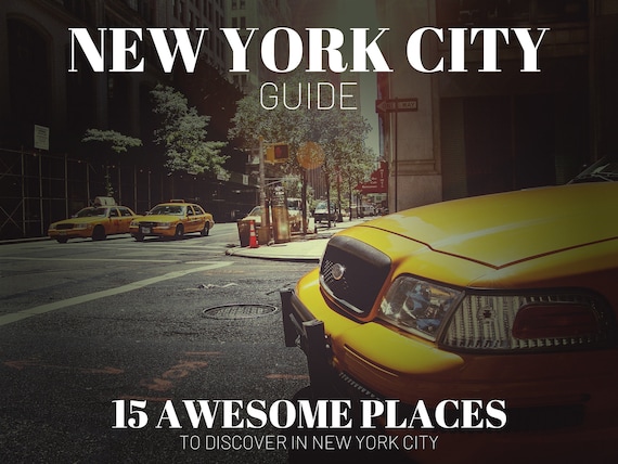 New York City Travel Guide and Itinerary With Street City Map | Etsy