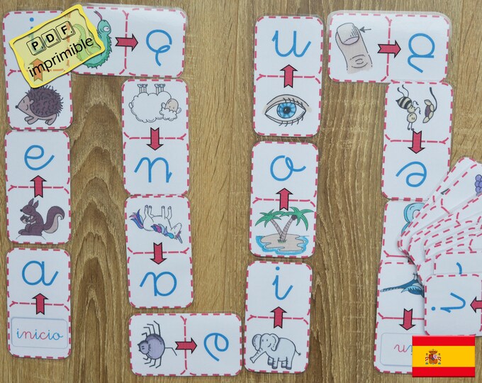 The Little Houses of the Vowels, Educational Game in Spanish, Plus ...